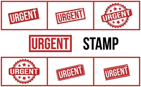 Urgent Rubber Stamp Set Vector 23483855 Vector Art At Vecteezy