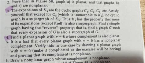 Solved Prove That In Figure Graph A Is Planar And Chegg