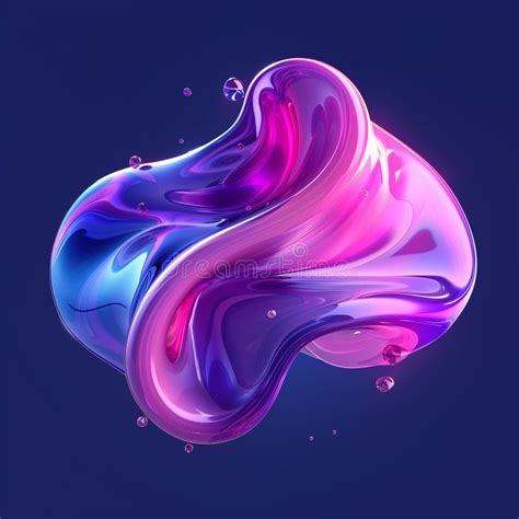 A Purple And Blue Blob With A Swirl Pattern Stock Illustration Illustration Of Artistic