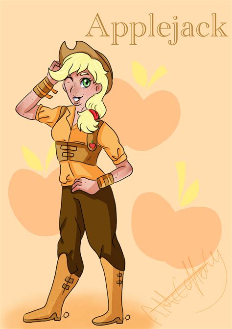 Human Applejack By Creationanimation25 On Deviantart