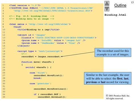 Chapter 16 Dynamic HTML Data Binding With Tabular Data Control Ppt