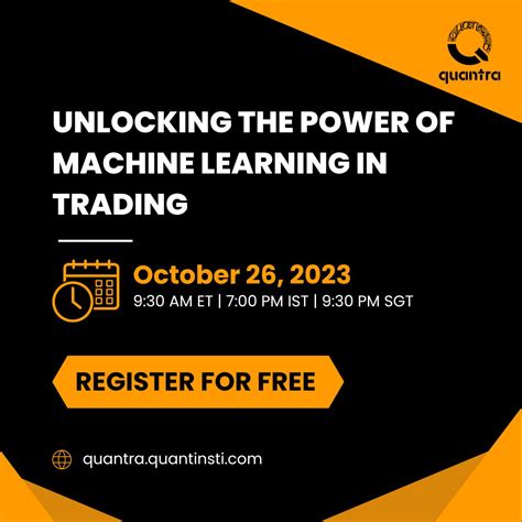 Algotradingwebinar Unlock The Potential Of Machine Learning Quantra