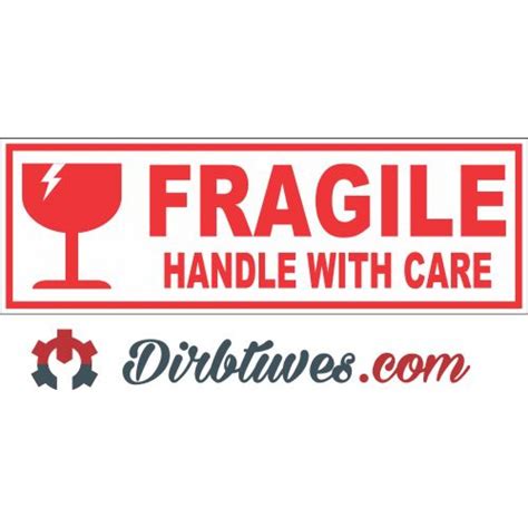 Lipdukai Pakuotės Atsargiai Dūžta Fragile Handle With Care 10 Vnt Lpdi00089