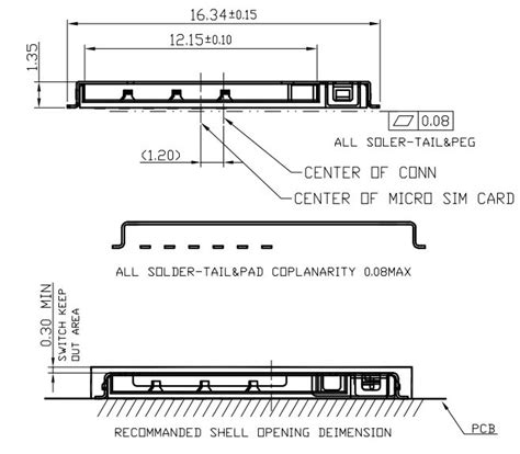 Buy Micro SIM Card Holder Pin Spring Loaded Push Type KTRON India