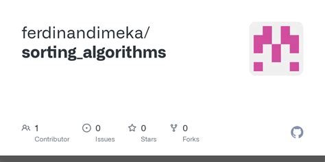 GitHub Ferdinandimeka Sorting Algorithms