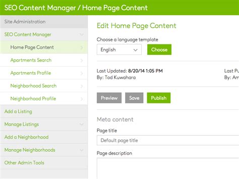 SEO Content CMS By Steve Noone On Dribbble