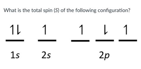 solved what is the total spin s ﻿of the following
