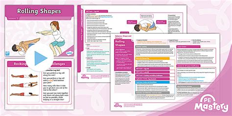 Year 1 Gymnastics Balance And Shape Lesson 3 Rolling