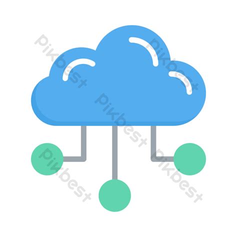 Cloud Flat Icon Computing Vector Png Images Ai Free Download Pikbest