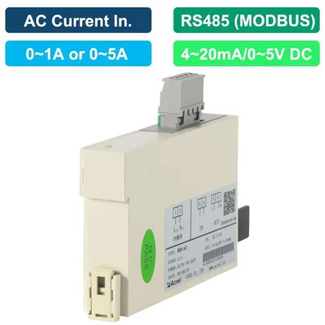 Acrel Bd Ai 4 20mA Current Transmitter AC Single Phase Current Transducer Use Together With PLC