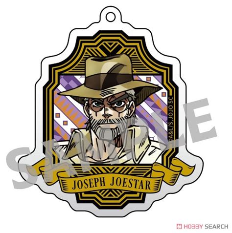 Animation JoJo S Bizarre Adventure Stardust Crusaders Acrylic Key Ring RE 3 Joseph Joestar