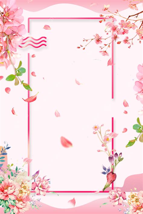 New In Spring Pink Squid Flower Petal Background Beautiful Romantic Psd Layering Background