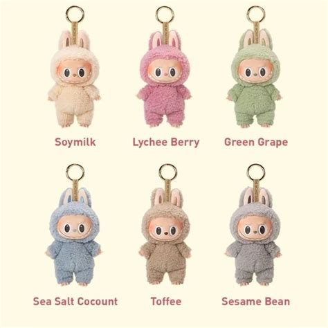 โค๊ดแฟชั่นลด30 สีเทา ครีม 385ถูกกว่าช็อปพร้อมส่งของแท้ พวงกุญแจลาบููบู้ V1 Labubu Macaron ลาบ