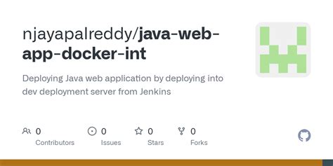 GitHub Njayapalreddy Java Web App Docker Int Deploying Java Web Application By Deploying Into