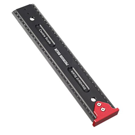 Marking T Ruler Durable Home Scribing Measuring Ruler With Hook Stop Multifunction Carpentry