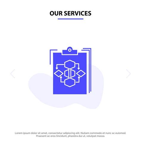 Our Services Clipboard Business Diagram Flow Process Work Workflow