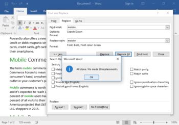 Find And Replace Computer Applications For Managers