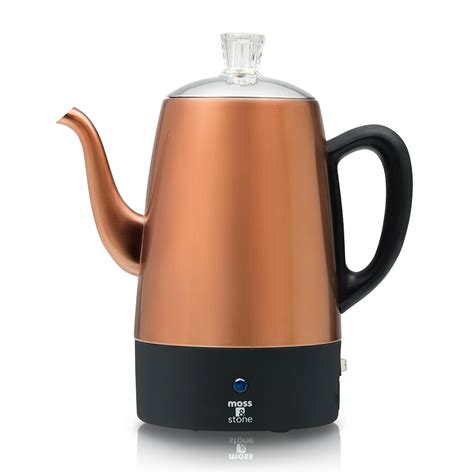 Percolator Coffee Pot Electric 10 Cup Stainless Steel Coffee Maker