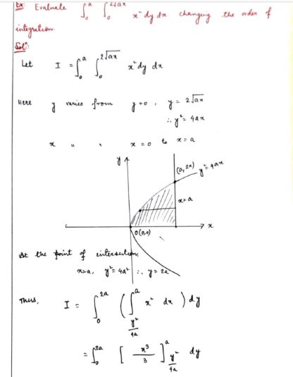 B Tech Multiple Integrals And Applications Notes Pdf Download Shop