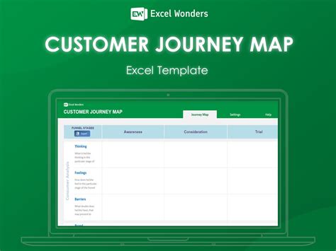 Customer Journey Map Excel Template Customer Experience Journey