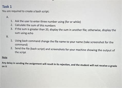 Solved You Are Required To Create A Bash Script A Ask Chegg Com