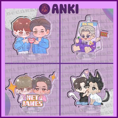 3cm 5cm Standee Chibi Netjames Cute Standee Mica Cặp đôi Otp Quà Tặng Sinh Nhật Quà Lưu Niệm