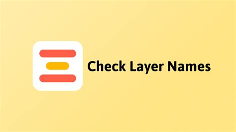 check layer names figma