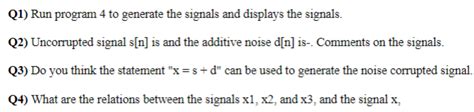 Solved Task 4 Signal Smoothing Program 4 Signal