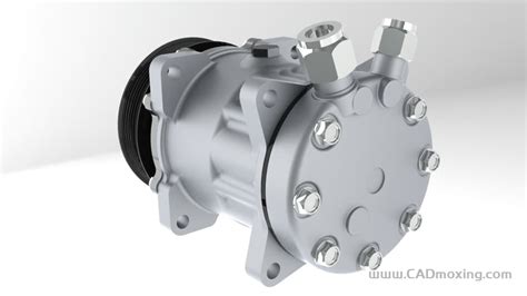 空调冰箱制冷剂压缩机三维模型 Cad模型网海量3d模型图纸免费下载。