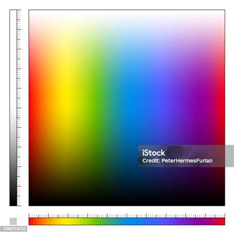 다른 채도와 무지개 색그라데이션 가시광선 스펙트럼 빛에서 어두운 무지개의 모든 색상 사각형 크기의 벡터 일러스트레이션색 빛에 대한 스톡 벡터 아트 및 기타 이미지 Istock