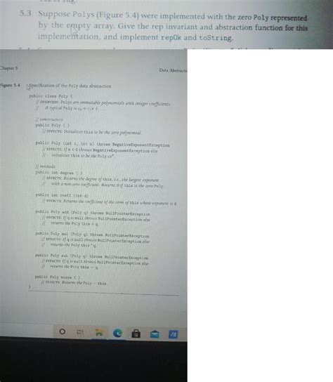 Solved Chapter Data Abstractie Figure Specification Of Chegg