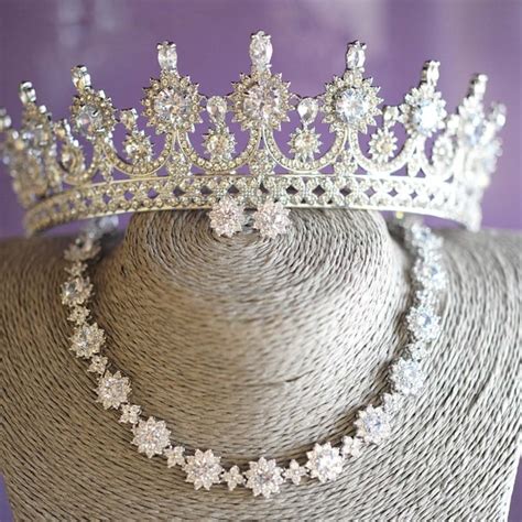 Wedding Tiara Jewelry Set Etsy