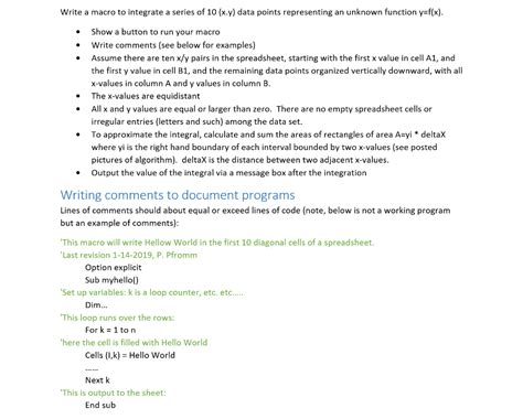 Solved This Should Be Done On Excel Using Vba The Picture
