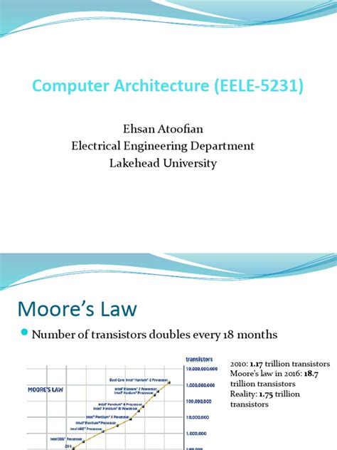 Lecture1 E5231 Pdf Computer Architecture Central Processing Unit
