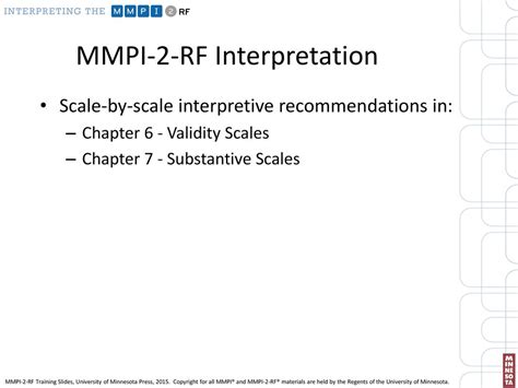 INTERPRETING THE MMPI-2-RF - ppt download