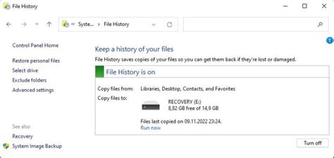 How To Use File History In Windows A Comprehensive Guide