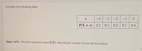 Solved Please Help Asapstep 1 Find Expected Valuestep 2