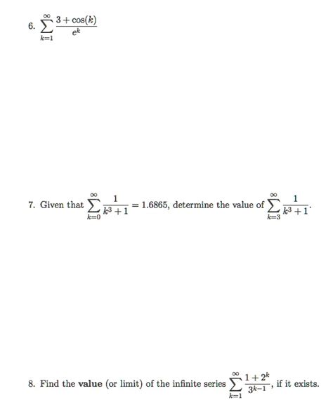solved 3 cos k k l given that k3 1 k 0 1 6865 determine the value