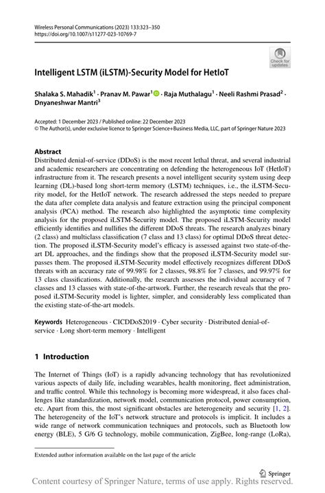 Intelligent Lstm Ilstm Security Model For Hetiot