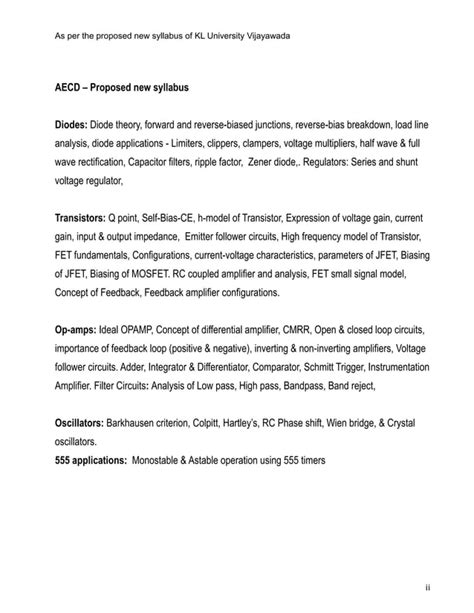 Analog Electronic Circuit Design Aecd Text Book Pdf Computer Networking Computing