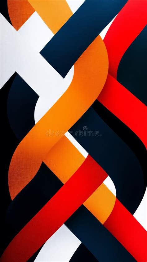 Colorful Abstract Ribbons Weaving Over A Dark Background Creating A Dynamic Visual Experience In