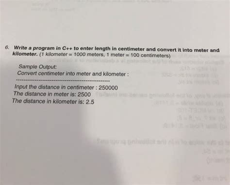 Solved Write A Program In C To Enter Length In Chegg