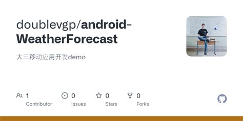 Github Doublevgp Android Weatherforecast Demo