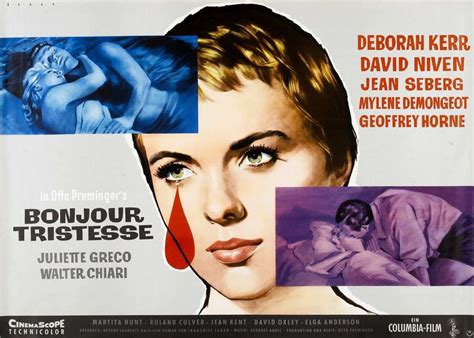 Jean Seberg Bonjour Tistesse Breathless Movie Poster Breathless