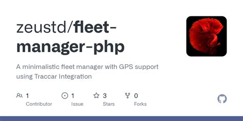 GitHub Zeustd Fleet Manager Php A Minimalistic Fleet Manager With GPS Support Using Traccar