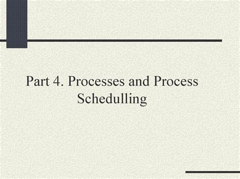 Processes And Process Scheduling Operating Systems Cs 35400 Docsity