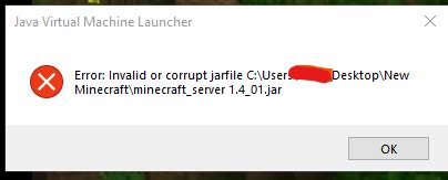 Technical Issues How Can I Fix The Error Invalid Or Corrupt Jarfile