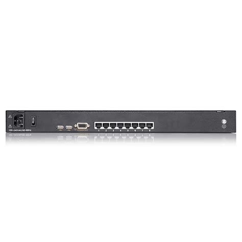 Single Rail 17 8 Port Cat5 Lcd Kvm Switch Kinan High Quality Kvm Switch Kvm Console Kvm