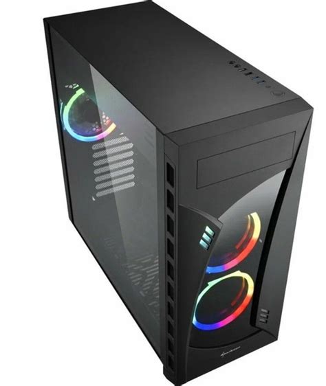 Sharkoon Компьютерный корпус Корпус ПК без БП NIGHT SHARK RGB EATX, 3x3 ...