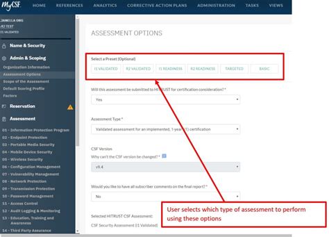 Assessment Options Mycsf 20 1